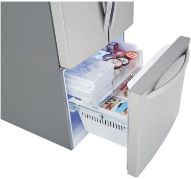 LG LFCS22520S 30 Inch French Door Refrigerator with 21.8 Cu. Ft ...