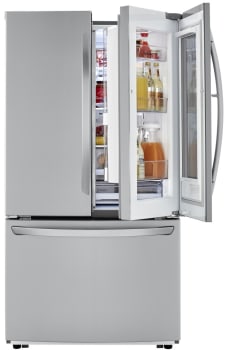 LG LFCS27596S 36 Inch PrintProof 3 Door Refrigerator with 27 cu. ft ...