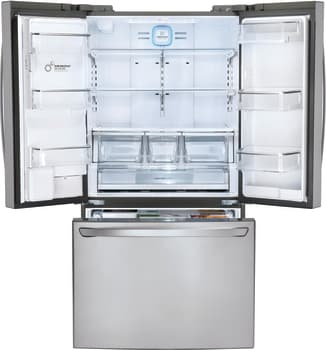 LG LFXC24726S 36 Inch Counter Depth French Door Refrigerator with Slim ...