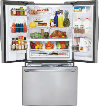 LG LFXC24726S 36 Inch Counter Depth French Door Refrigerator with Slim ...