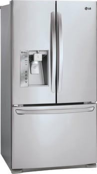 LG LFXC24726S 36 Inch Counter Depth French Door Refrigerator with Slim ...