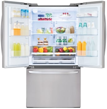 LG LFXS26973S 36 Inch Smart French Door Refrigerator with 26.2 cu. ft ...