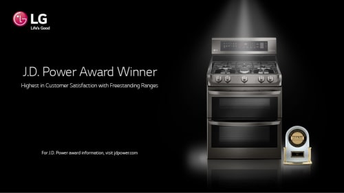 LG LDE4413BD 30 Inch Electric Range with 5 Radiant Heating Elements ...