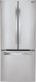 LG LFC22770ST 30 Inch French Door Refrigerator with 21.8 Cu. Ft ...