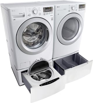 LG WM3170CW 27 Inch 4.3 cu. ft. Front Load Washer with 7 Wash Cycles ...