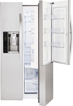 LG LSXS26366S 36 Inch Side by Side Refrigerator with 26 Cu. Ft ...