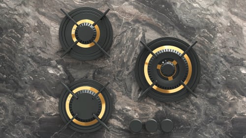 Tulip Cooking TC19551 37,150 BTU Modular Gas Cooktop with Three Sealed ...