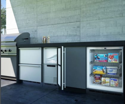 U-Line UOCR115SS01A 15 Inch Undercounter Outdoor Ice Maker with 25 Lbs ...