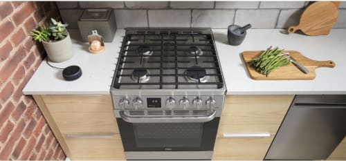 Haier QGAS740RMSS 24 Inch Freestanding Gas Range with 4 Sealed Burners ...