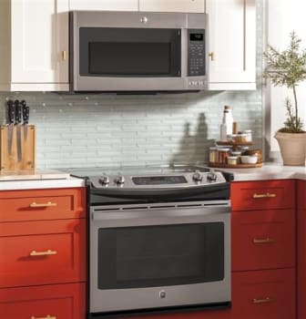 GE JD630SFSS 30 Inch Drop-in Electric Range with 4 Smoothtop Elements ...