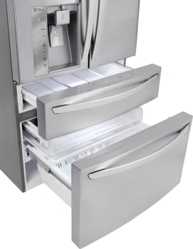 LG LMXC23746S 36 Inch Counter Depth 4-Door French Door Refrigerator ...
