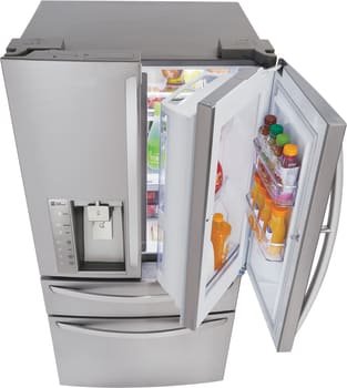 LG LMXS30776S 36 Inch 4-Door French Door Refrigerator with 29.7 cu. ft ...