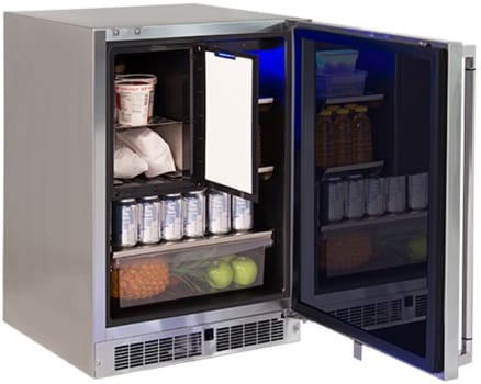 Lynx LN24REFCR 24 Inch Built-In Freezer Refrigerator with 4.9 Cu. Ft ...