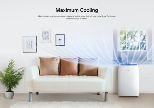 LG LP0621WSR Portable Air Conditioner with 3-in-1 Operation, Auto Swing ...