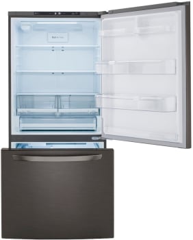 LG LRDCS2603D 33 Inch Bottom Mount Refrigerator with 25.50 cu.ft. Total ...