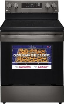 LG LREL6323D 30 Inch Electric Smart Range with 5 Radiant Elements, 6.3 ...
