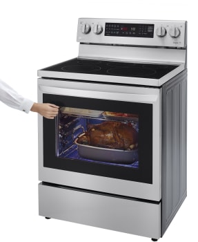 LG LREL6325F 30 Inch Electric Smart Range with 5 Radiant Elements, 6.3 ...