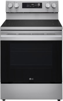 LG LREN6323YE 30 Inch Electric Smart Range with 5 Radiant Elements, 6.3 ...