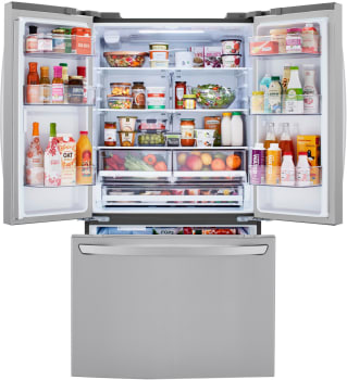 LG LRFCC23D6S 36 Inch Smart Counter-Depth French Door Refrigerator with ...