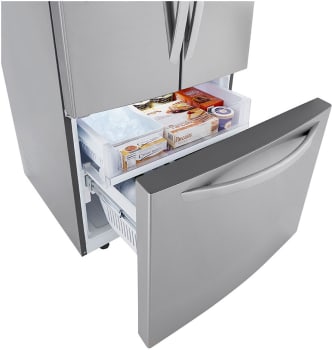 LG LRFCS25D3S 33 Inch 3-Door French Door Refrigerator with 25.1 Cu. Ft ...