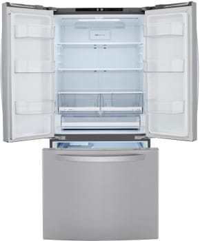 LG LRFCS25D3S 33 Inch 3-Door French Door Refrigerator with 25.1 Cu. Ft ...