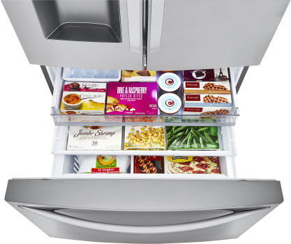 LG LRFDC2406S 36 Inch Counter Depth Smart French Door Refrigerator with ...
