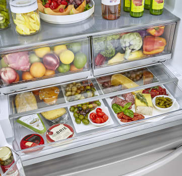 LG LRFDC2406S 36 Inch Counter Depth Smart French Door Refrigerator with ...