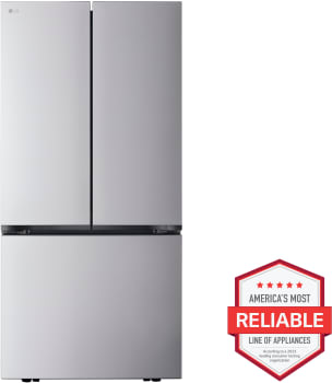 LG LRFLS3216S 36 Inch Freestanding French Door Smart Refrigerator with ...