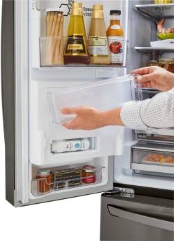 LG LRFVS3006D 36 Inch French Door Smart Refrigerator with 29.7 Cu. Ft ...