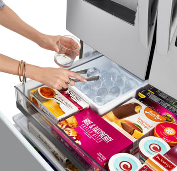 LG LRFVS3006S 36 Inch French Door Craft Ice Smart Refrigerator with 29. ...