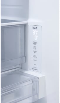 LG LRFXC2606S 36 Inch Counter-Depth MAX™ Smart French Door Refrigerator ...