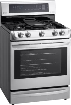 LG LRG4115ST 30 Inch Gas Range with ProBake Convection®, LG UltraHeat ...