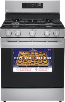 LG LRGL5823S 30 Inch Gas Smart Range with 5 Sealed Burners, 5.8 Cu. Ft ...
