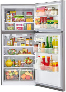 LG LRTLS2403S 33 Inch Top Freezer Refrigerator with 23.8 cu. ft. Total ...