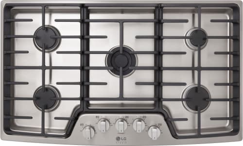 LG LSCG367ST 36 Inch Gas Cooktop with UltraHeat Burner, Simmer Burner ...