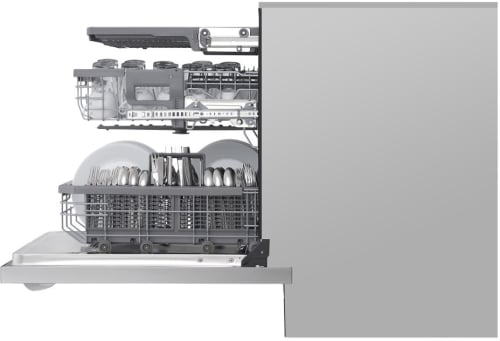 LG LSDT9908ST 24 Inch Fully Integrated Dishwasher with 15 Place Setting ...
