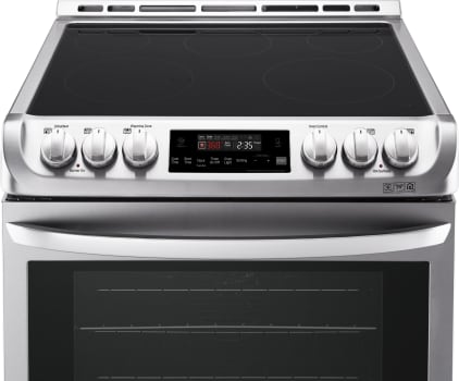LG LSE4611ST 30 Inch Slide-In Electric Range with 5 Radiant Heating ...