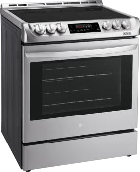 LG LSE4611ST 30 Inch Slide-In Electric Range with 5 Radiant Heating ...