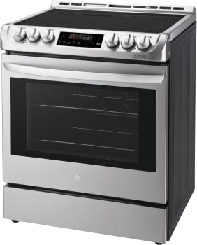 LG LSE4611ST 30 Inch Slide-In Electric Range with 5 Radiant Heating ...