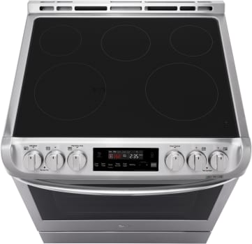 LG LSE4611ST 30 Inch Slide-In Electric Range with 5 Radiant Heating ...