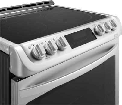 LG LSE4613ST 30 Inch Slide-in Electric Range with 5 Smoothtop Elements ...