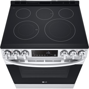 LG LSEL6333F 30 Inch Electric Slide-In Smart Range with 5 Elements, 6.3 ...