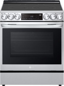 LG LSEL6335FE 30 Inch Smart Slide-In Electric Range with 5 Radiant ...