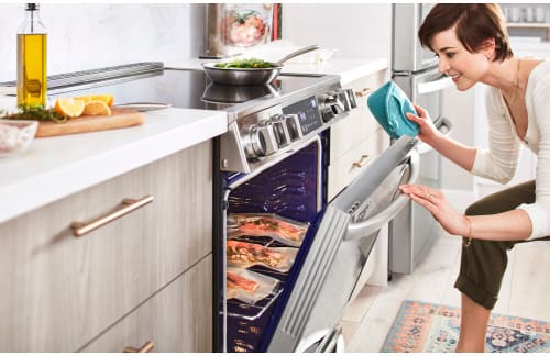 LG LSEL6337F 30 Inch Smart InstaView™ Electric Slide-In Range with 5 ...