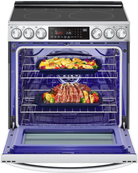 LG LSEL6337F 30 Inch Smart InstaView™ Electric Slide-In Range with 5 ...