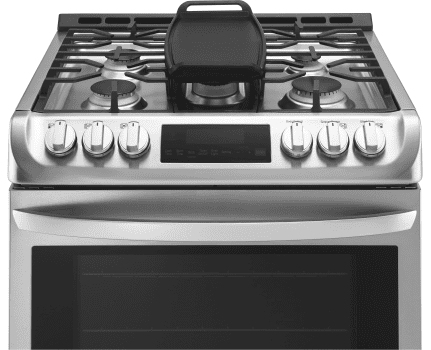 LG LSG4513ST 30 Inch Slide-in Gas Range with 5 Sealed Burners, 6.3 cu ...