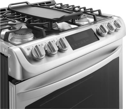 LG LSG4513ST 30 Inch Slide-in Gas Range with 5 Sealed Burners, 6.3 cu ...