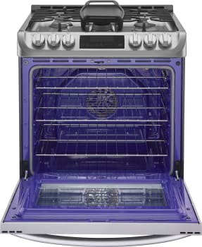 LG LSG4513ST 30 Inch Slide-in Gas Range with 5 Sealed Burners, 6.3 cu ...