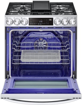 LG LSGL6335F 30 Inch Smart Instaview™ Slide-in Gas Range with 5 Sealed ...