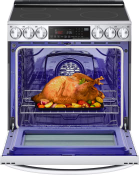 LG LSIL6336FE 30 Inch Slide-in Induction Smart Range with 5 Radiant ...